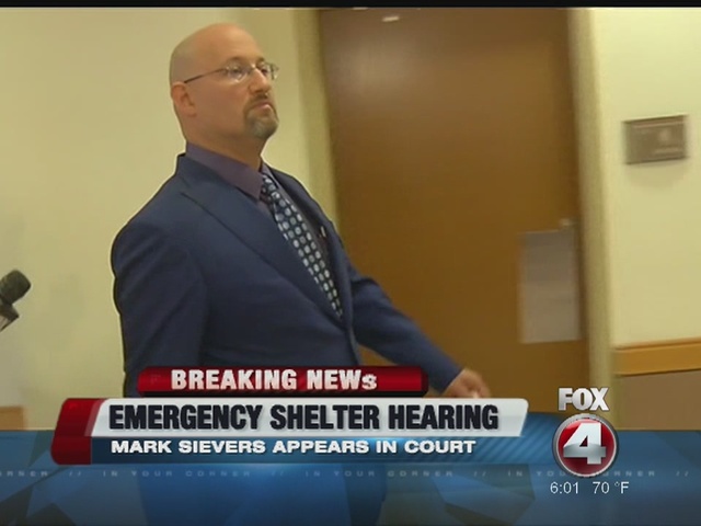 Mark Sievers in court Friday at DCF hearing