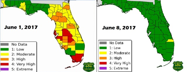 Drastic change in state fire danger map - Fox 4 Now WFTX Fort Myers ...