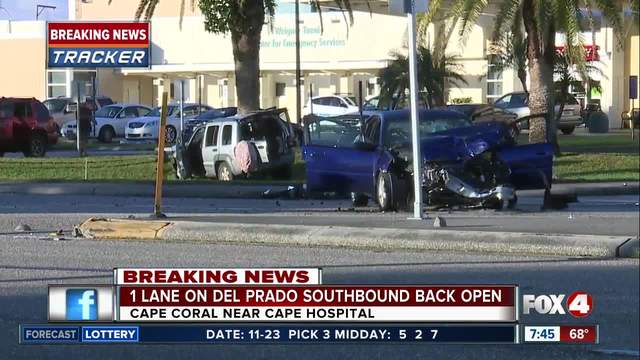 Serious crash closes Del Prado near Cape Coral Hospital - Fox 4 Now ...
